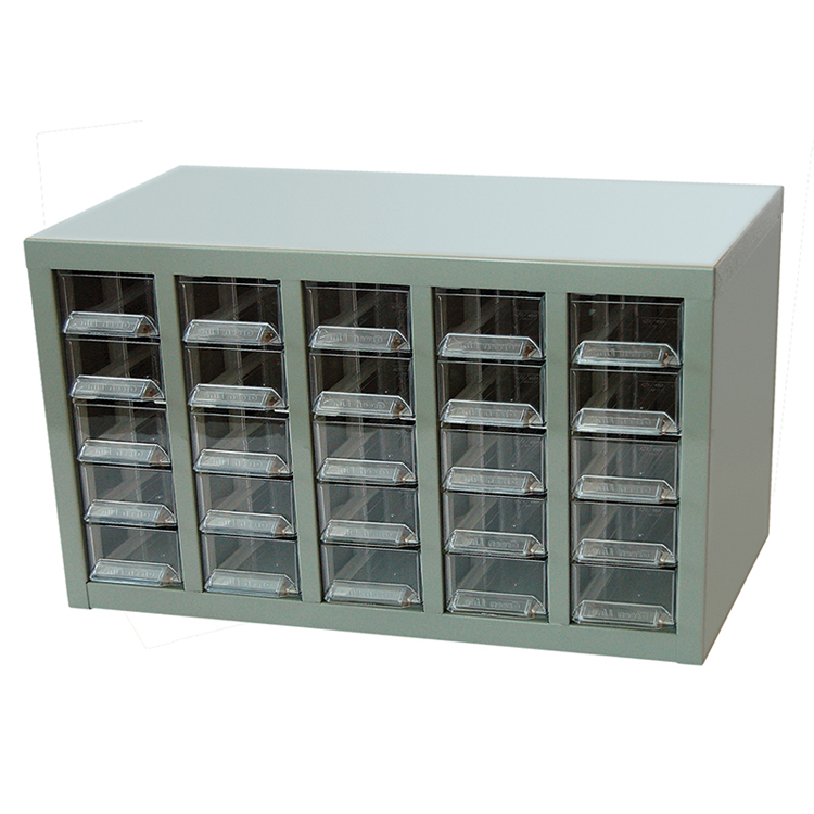 SPC-525 25 drawer small parts cabinet c/w 48 plastic dividers | Green ...