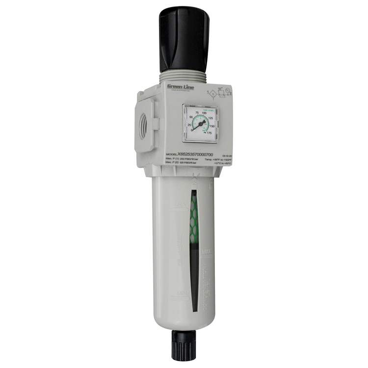 Green Line CR652-08 1/2" COALESCING FILTER & REGULATOR WITH ...