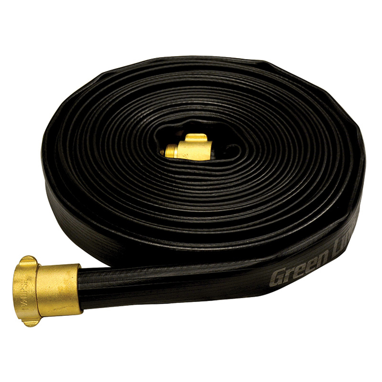 Green Line black dragon water discharge hose 50ft with brass NPSH ...